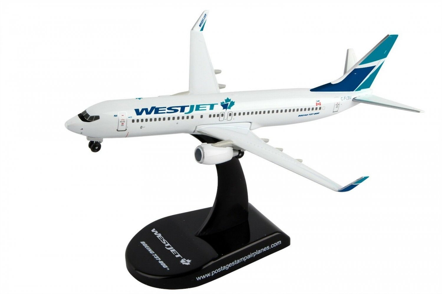 Airplane Westjet Airlines Boeing 737-800 New Livery Diecast Model Aircraft