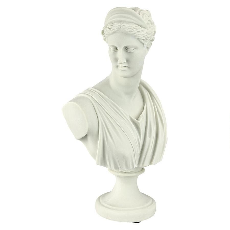 Greek Diana of Versailles Bonded Marble 12.5" Sculptural Bust by artist ...