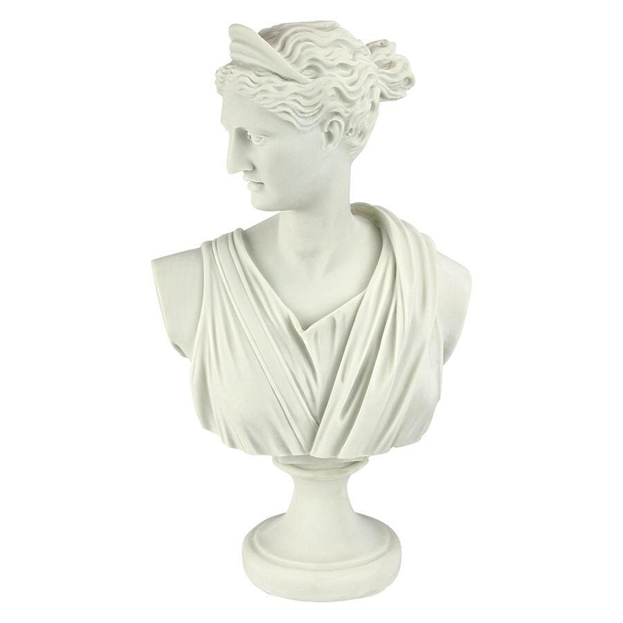Greek Diana of Versailles Bonded Marble 12.5" Sculptural Bust by artist ...