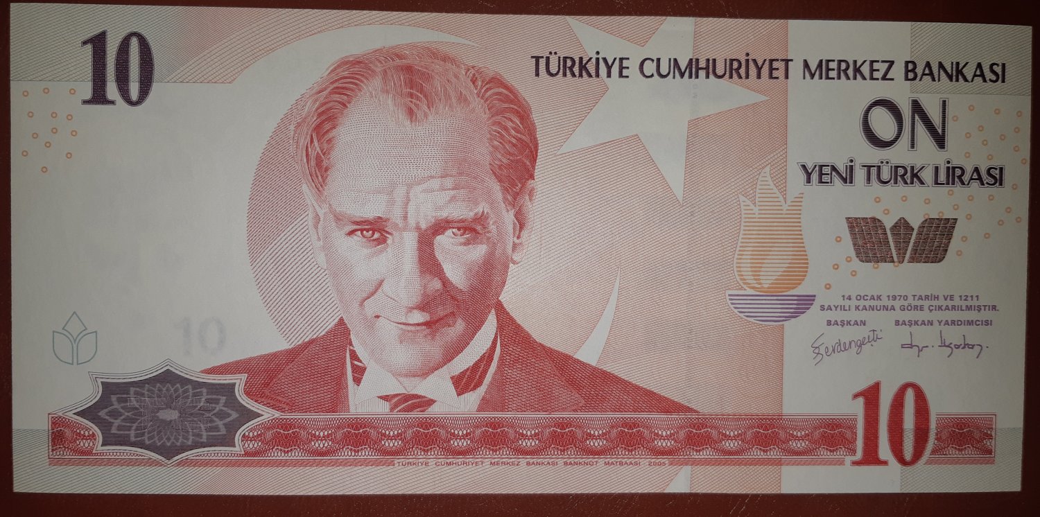 Turkey Set of 4 UNC Banknotes YTL " new Lira"