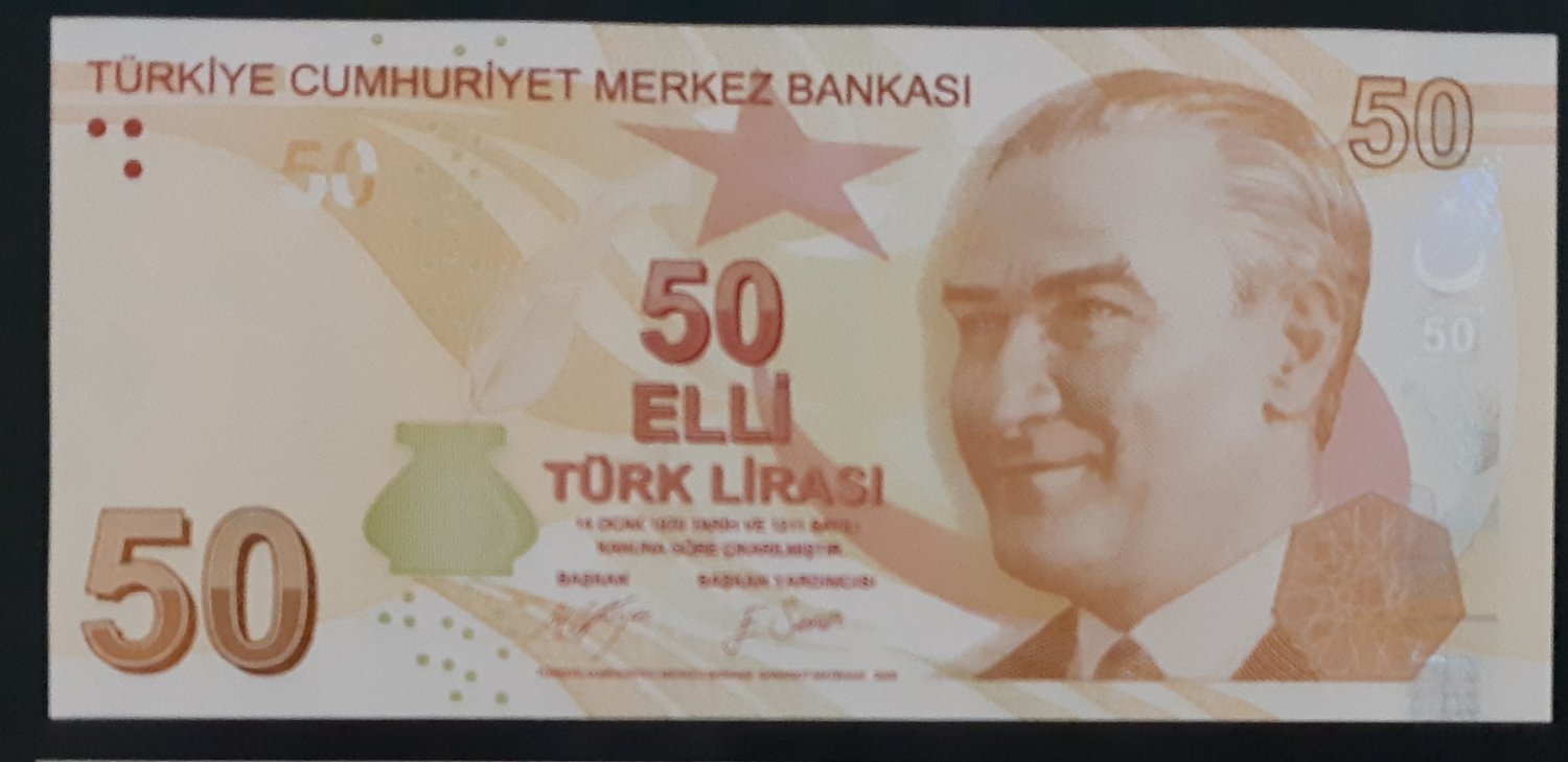 Turkey 50 Lira UNC banknote