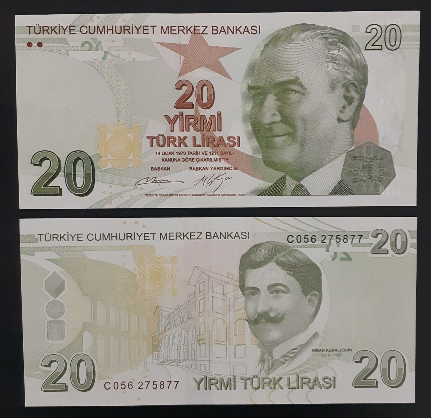 Turkey Current Complete Set UNC banknotes