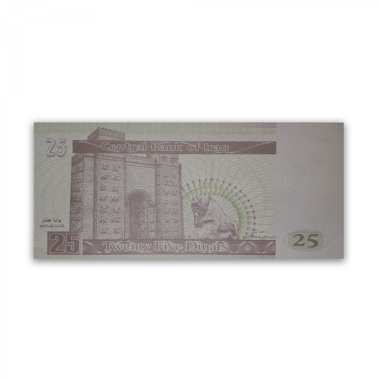 Iraq Irak 25 Dinar Saddam Hussain banknote 2002