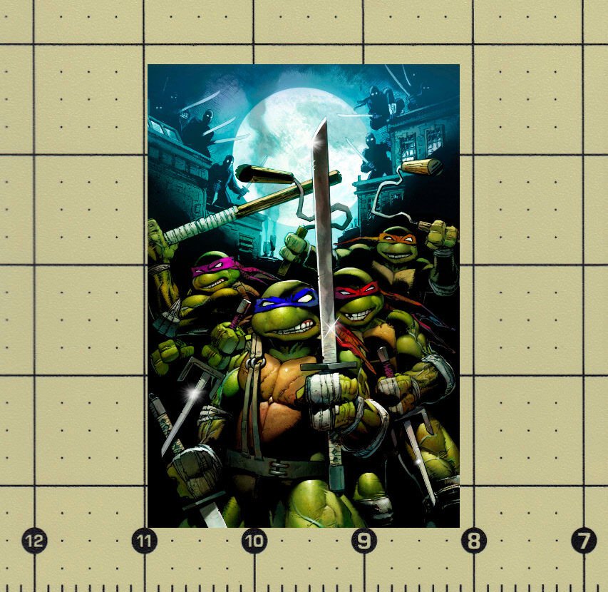 TMNT TEENAGE MUTANT NINJA TURTLES CUSTOM MADE REFRIGERATOR MAGNET