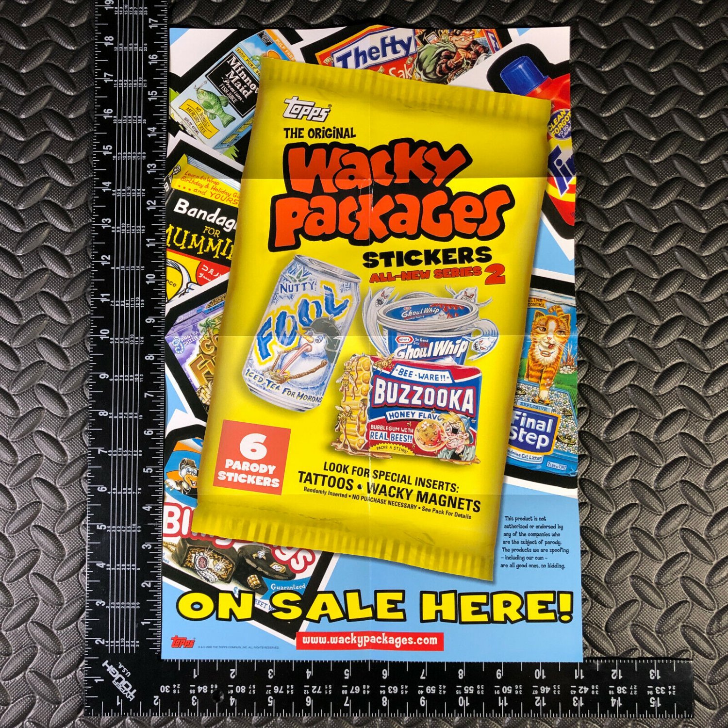 WACKY PACKAGES ANS2 2005 ALL-NEW SERIES 2 BOX TOPPER WINDOW POSTER AD PROMO