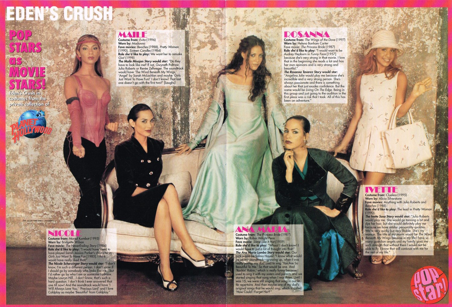 Aaron Carter Samantha Mumba Eden's Crush 16"x11" Teen Magazine Pinup ...