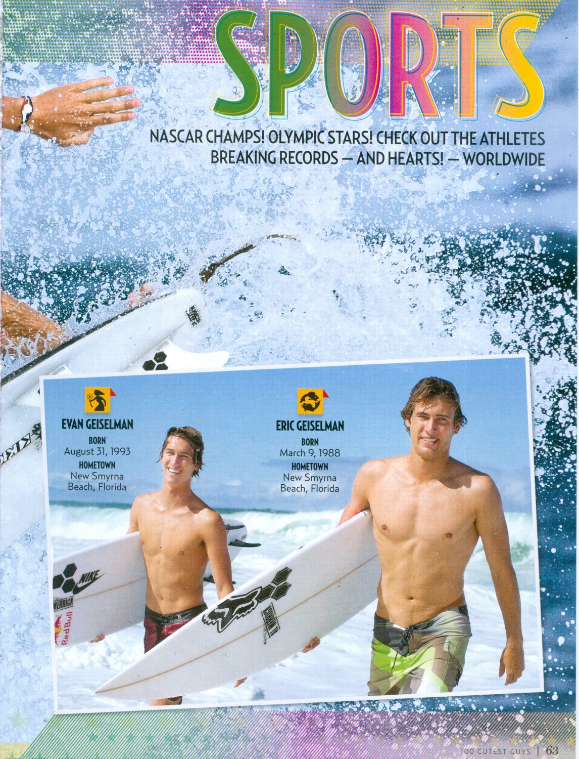 Ryan Harrison Evan Eric Geiselman - 11" x 8" Teen Magazine Pinup Mini ...