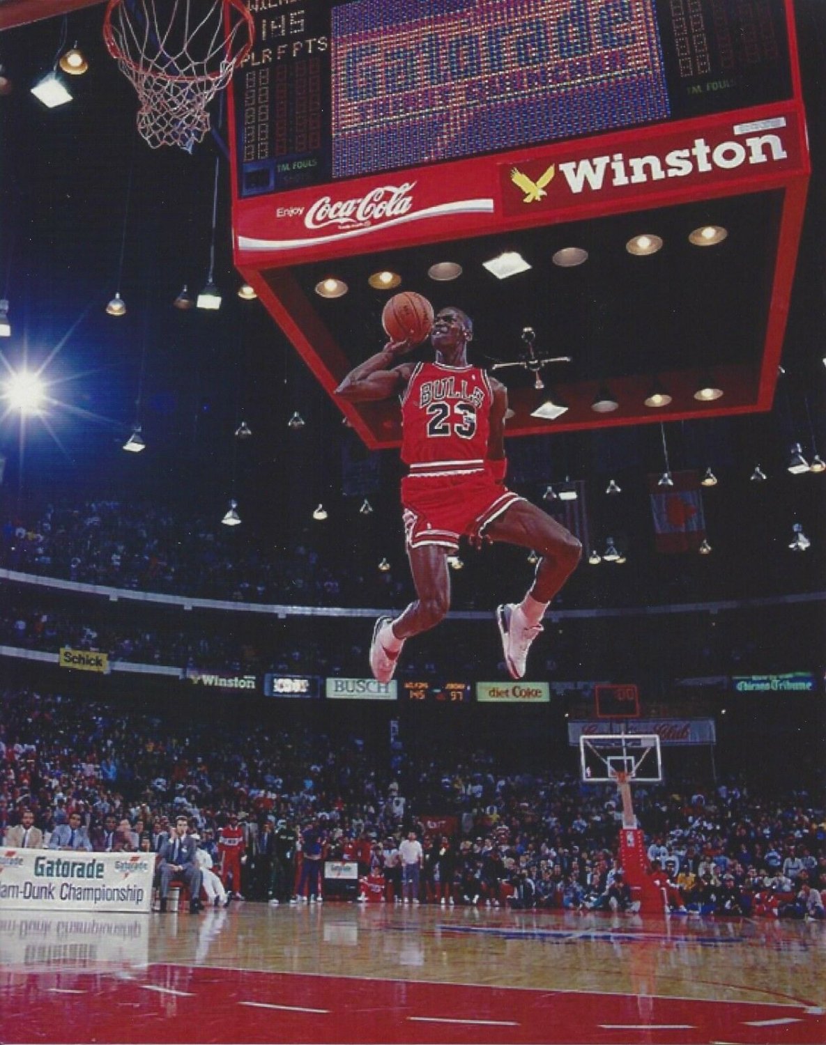 MICHAEL JORDAN 8X10 PHOTO CHICAGO BULLS BASKETBALL NBA DUNK CONTEST