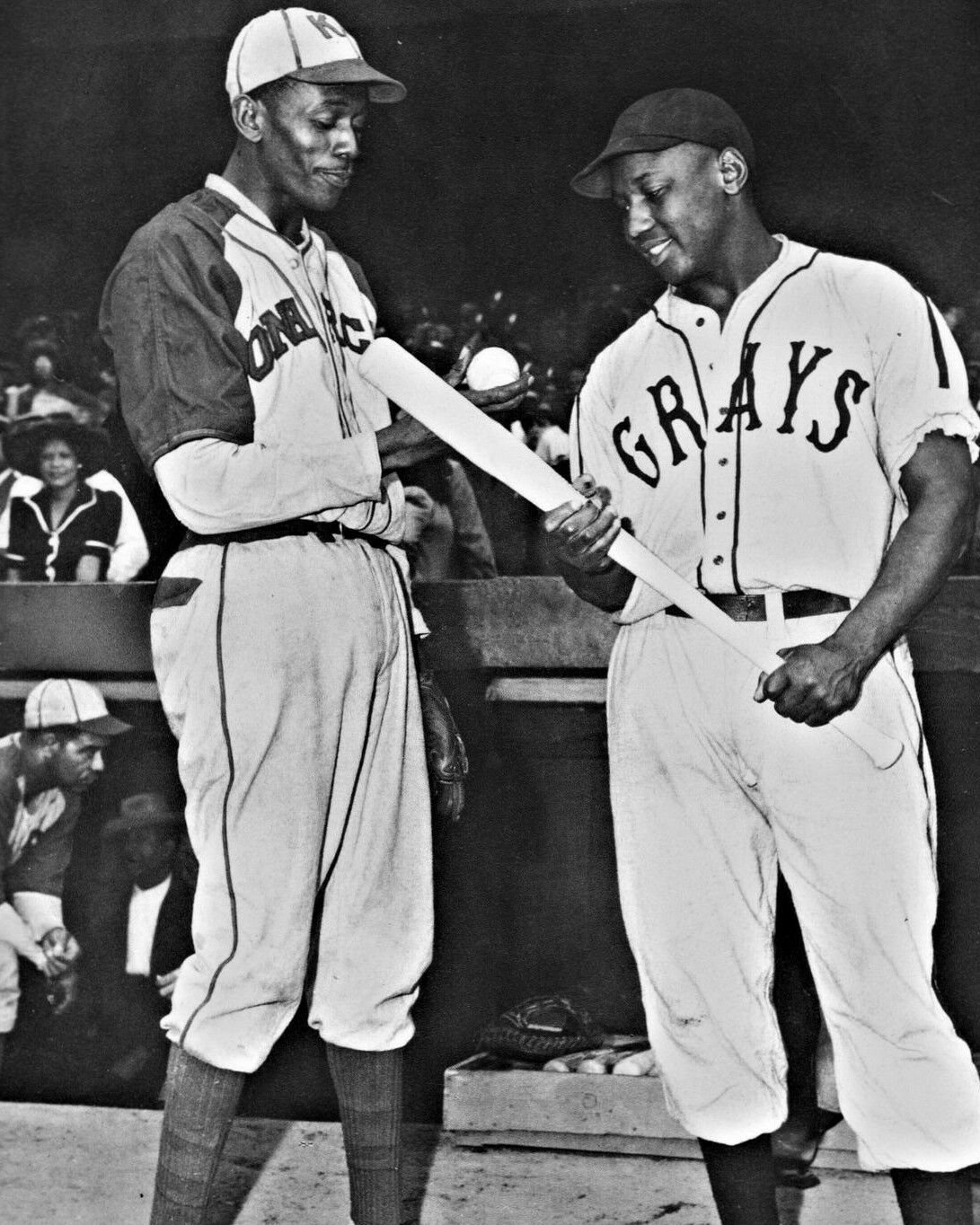 SATCHEL PAIGE & JOSH GIBSON 8X10 PHOTO BASEBALL PICTURE NEGRO LEAGUE ...