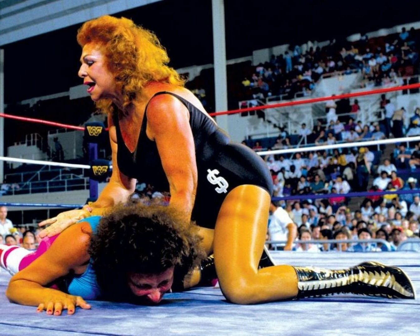 FABULOUS MOOLAH 8X10 PHOTO WRESTLING PICTURE WWF ACTION