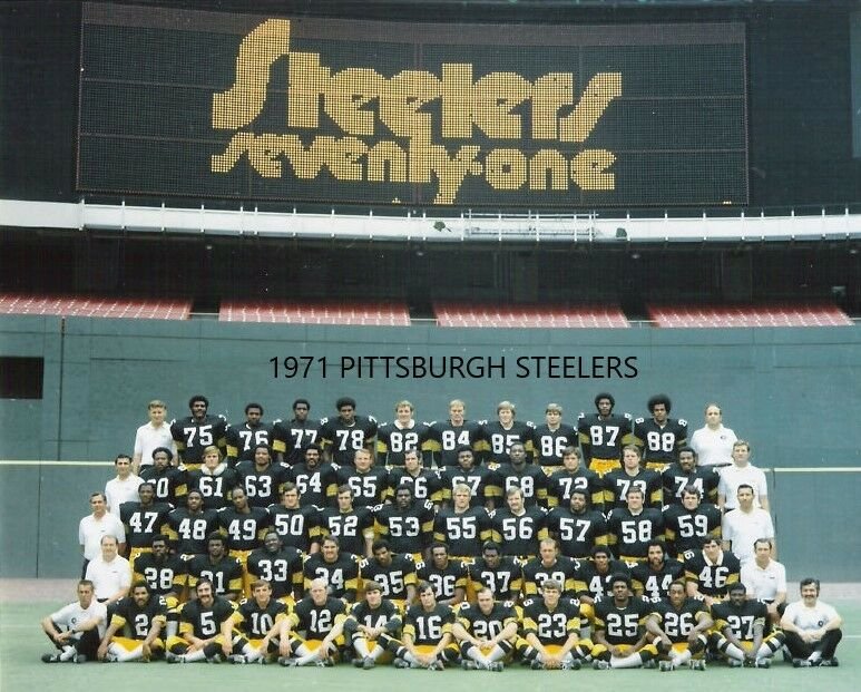 1971 PITTSBURGH STEELERS 8X10 TEAM PHOTO FOOTBALL PICTURE NFL