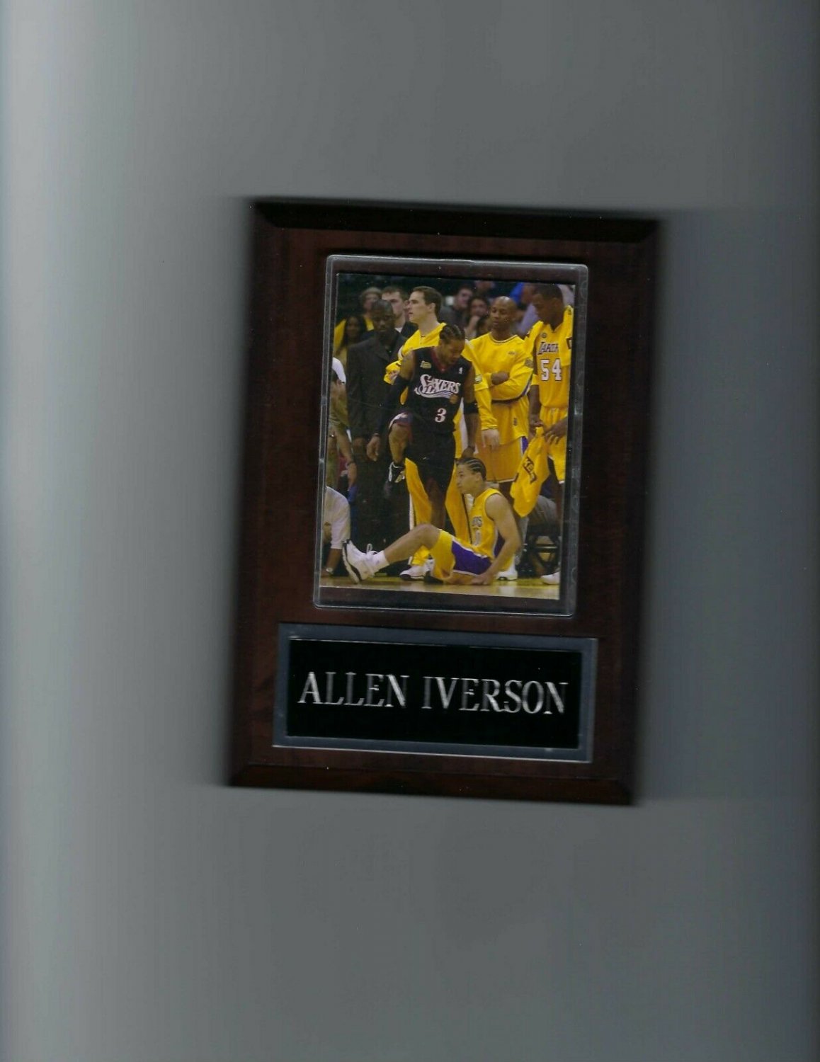 ALLEN IVERSON TYRONE LUE PLAQUE PHILADELPHIA SIXERS 76ers LAKERS ...