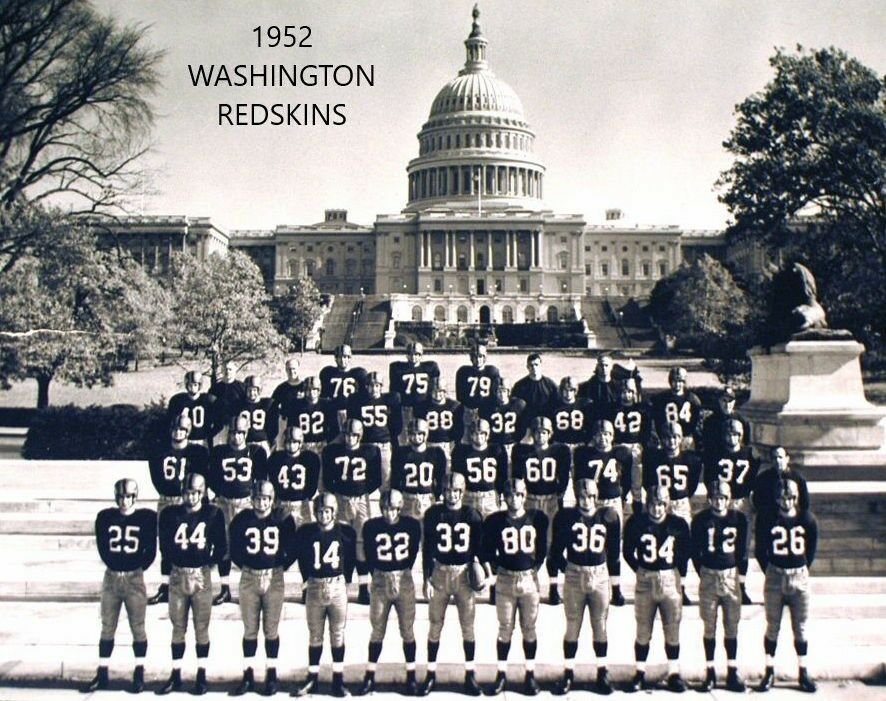 1952 WASHINGTON REDSKINS 8X10 TEAM PHOTO FOOTBALL NFL PICTURE WORLD CHAMPS