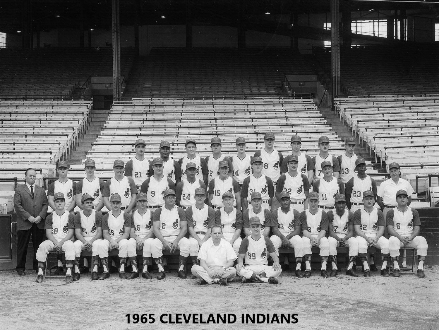 1965 CLEVELAND INDIANS 8X10 TEAM PHOTO BASEBALL PICTURE MLB