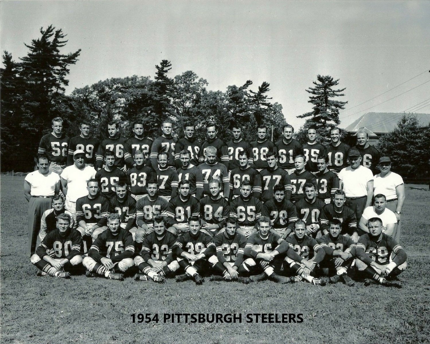 1954 PITTSBURGH STEELERS 8X10 TEAM PHOTO NFL FOOTBALL PICTURE