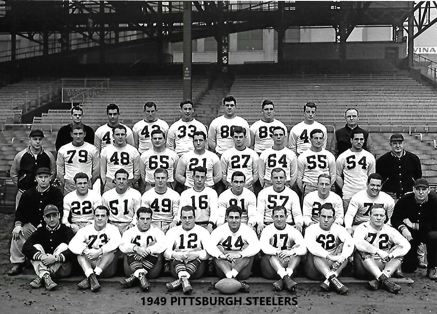 1949 PITTSBURGH STEELERS 8X10 TEAM PHOTO NFL FOOTBALL PICTURE