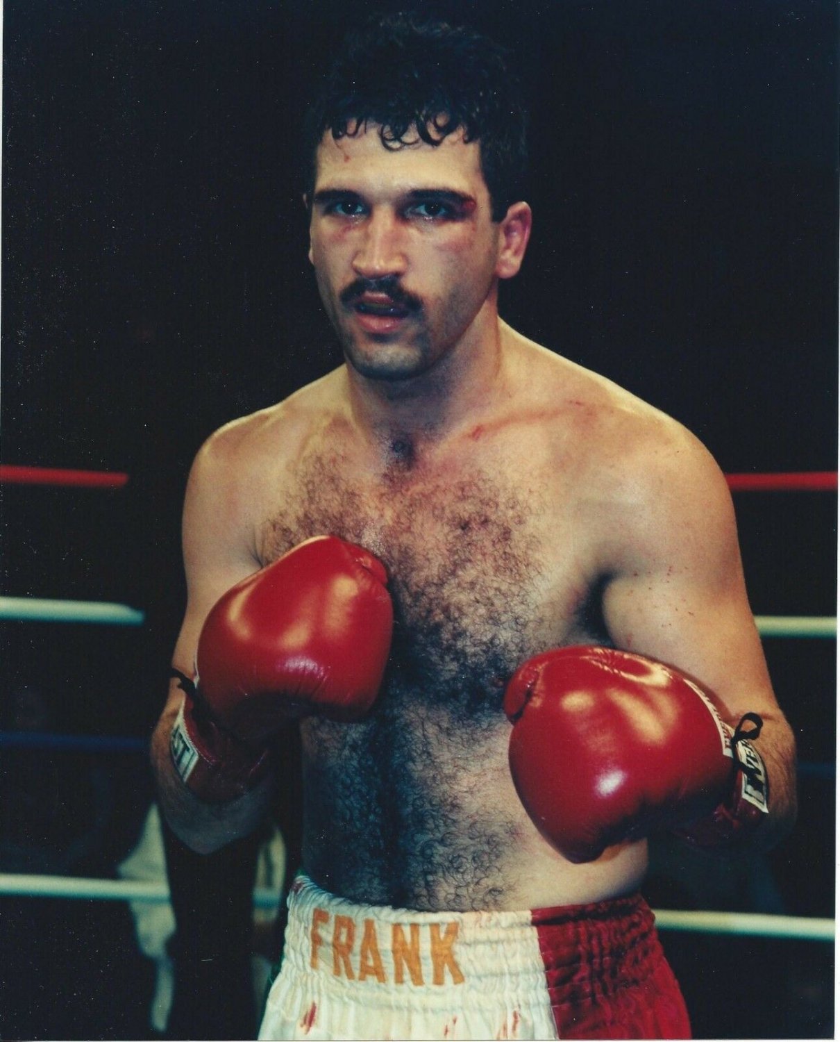 FRANK HOUGHTALING 8X10 PHOTO BOXING PICTURE CLOSE UP