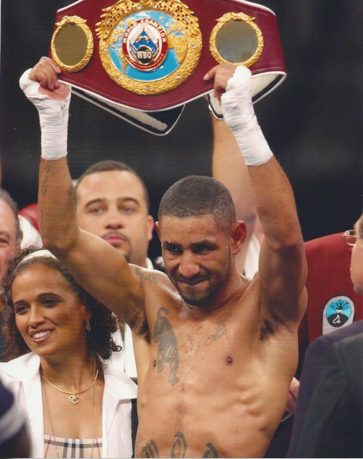 DIEGO CHICO CORRALES 8X10 PHOTO BOXING PICTURE WITH BELT