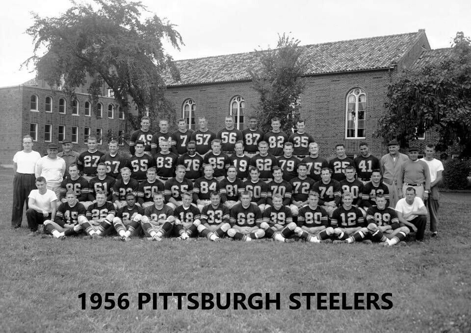 1956 PITTSBURGH STEELERS 8X10 TEAM PHOTO NFL FOOTBALL PICTURE