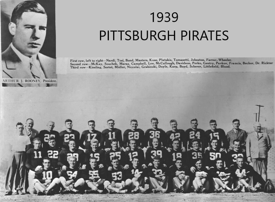 1939 PITTSBURGH STEELERS 8X10 TEAM PHOTO FOOTBALL PICTURE PIRATES NFL