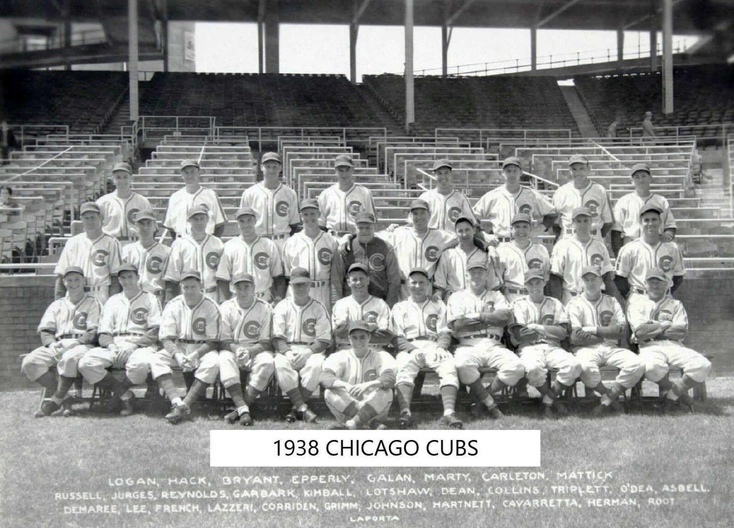 1938 CHICAGO CUBS 8X10 TEAM PHOTO BASEBALL MLB PICTURE