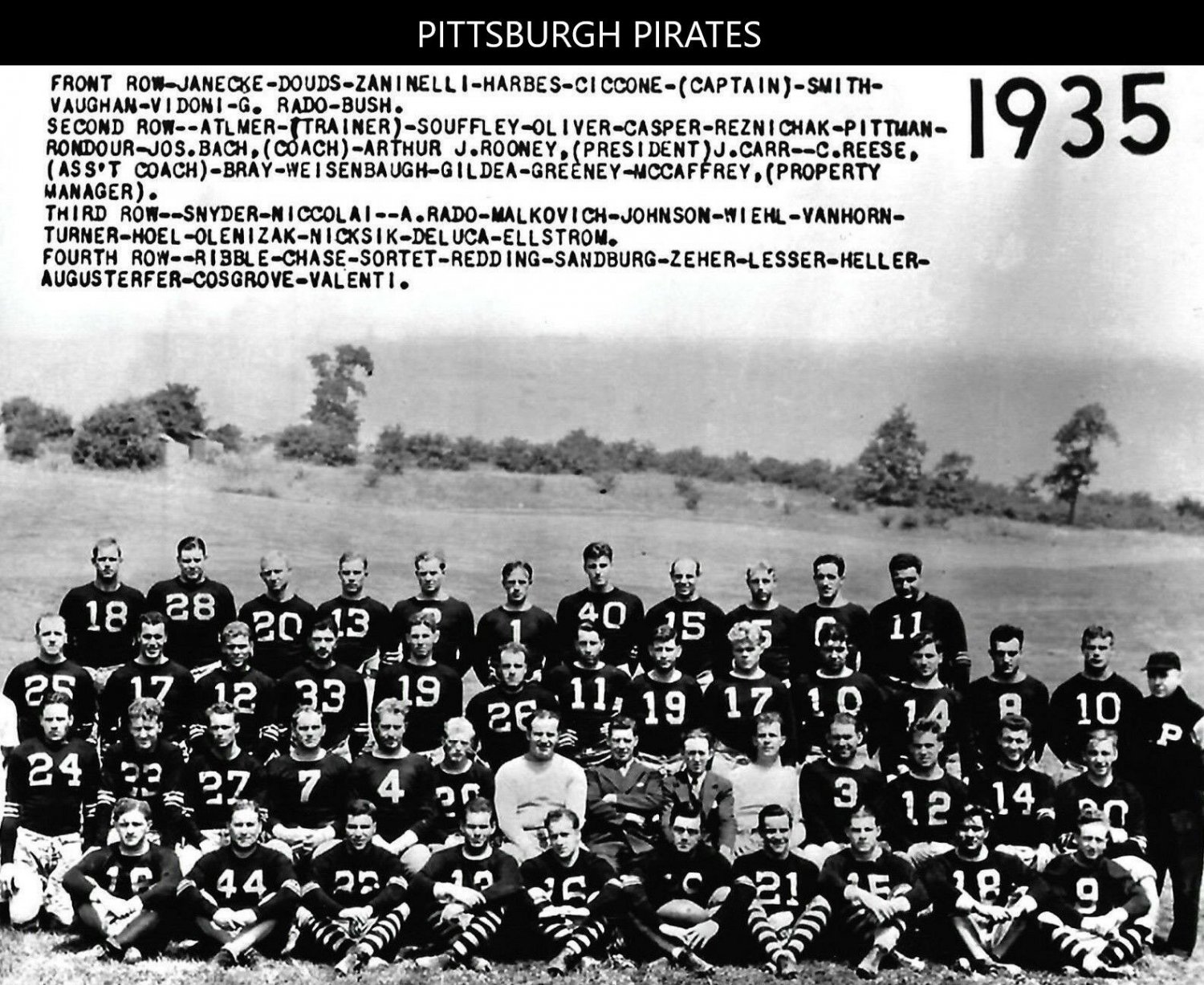 1935 PITTSBURGH STEELERS 8X10 TEAM PHOTO NFL FOOTBALL PICTURE PIRATES