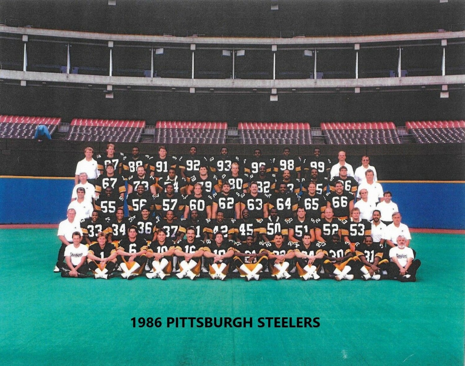 1986 PITTSBURGH STEELERS 8X10 TEAM PHOTO FOOTBALL PICTURE NFL