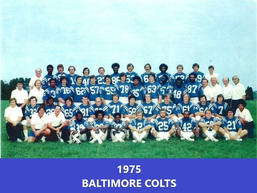 1975 BALTIMORE COLTS 8X10 TEAM PHOTO FOOTBALL PICTURE NFL