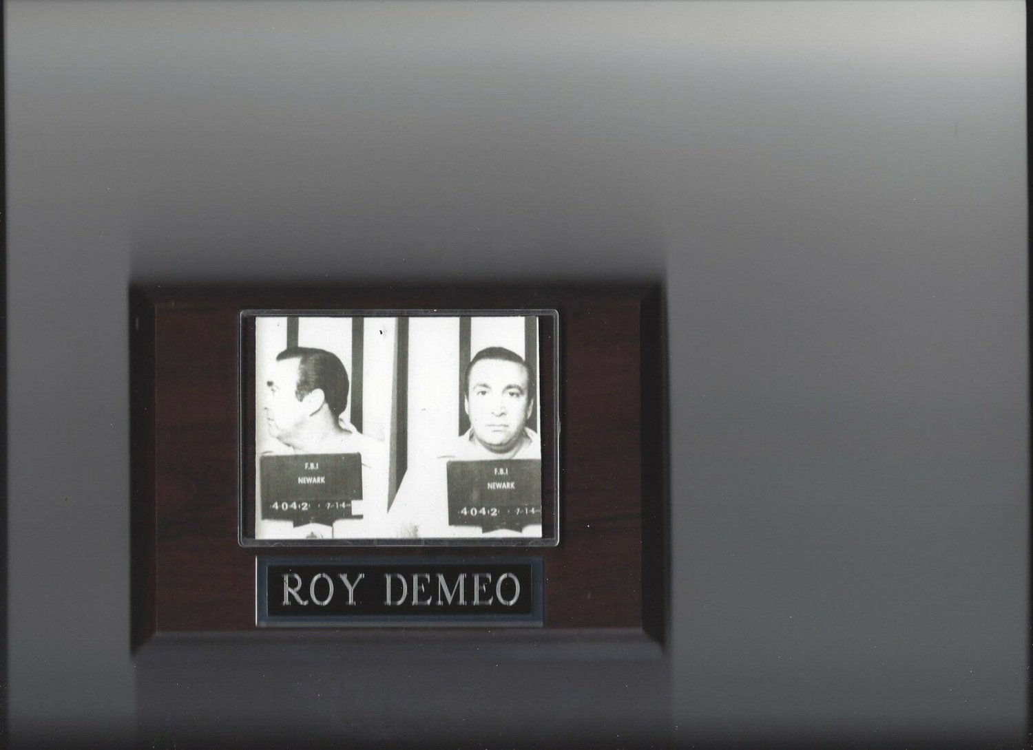 ROY DEMEO PLAQUE MAFIA ORGANIZED CRIME MOBSTER MOB