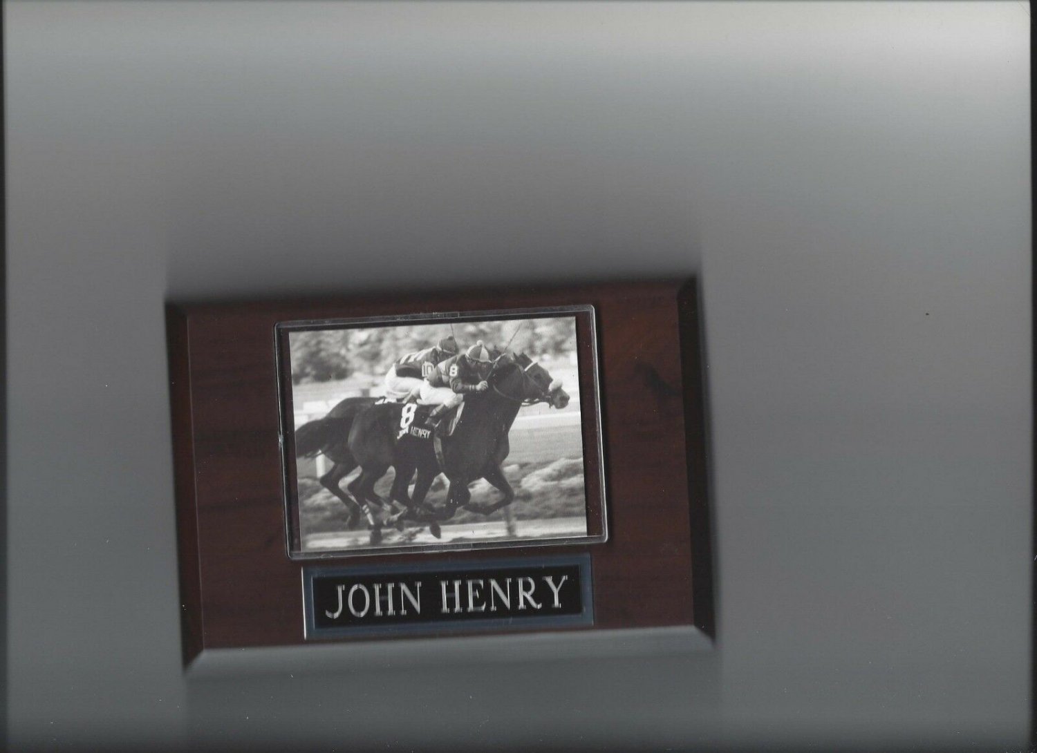 JOHN HENRY PLAQUE HORSE RACING TURF