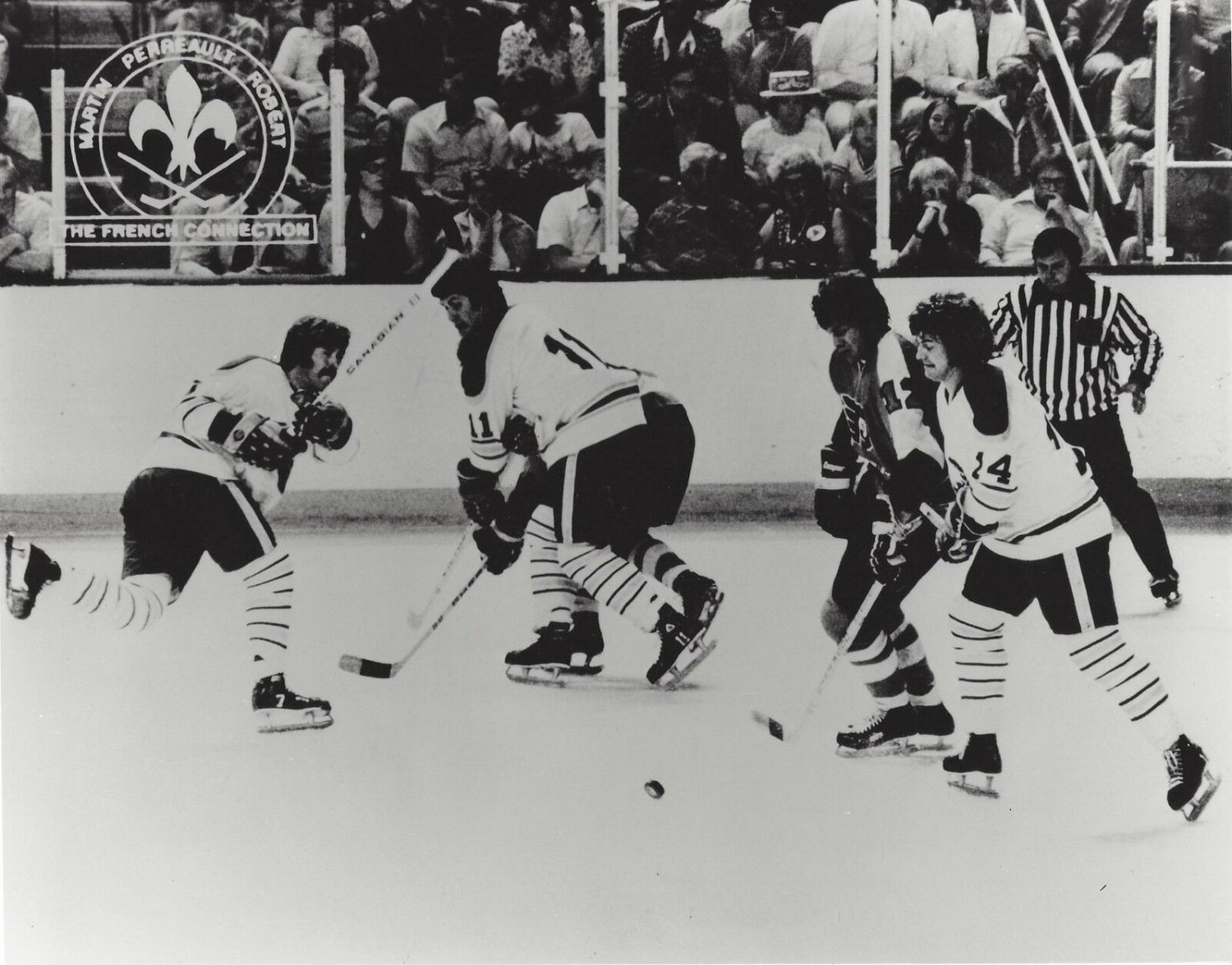 THE FRENCH CONNECTION 8X10 PHOTO HOCKEY BUFFALO SABRES BLACK & WHITE ...