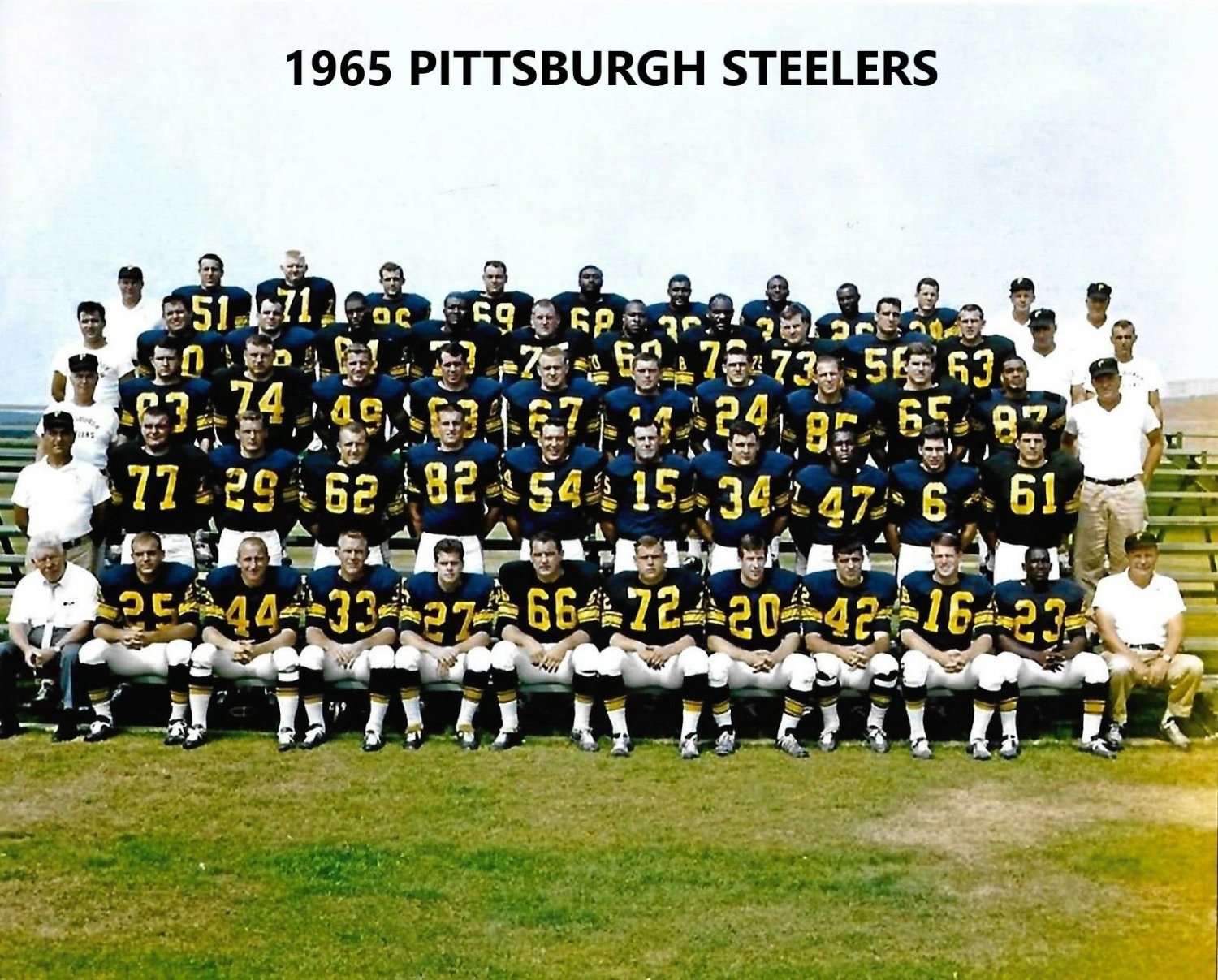 1965 PITTSBURGH STEELERS 8X10 TEAM PHOTO FOOTBALL PICTURE NFL