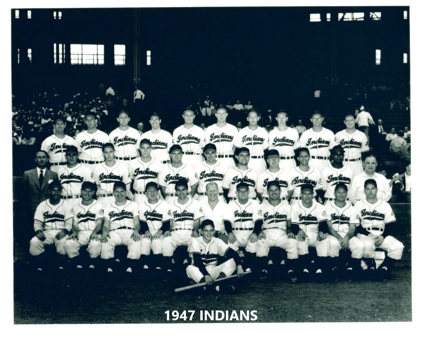 1947 CLEVELAND INDIANS 8X10 TEAM PHOTO BASEBALL MLB PICTURE