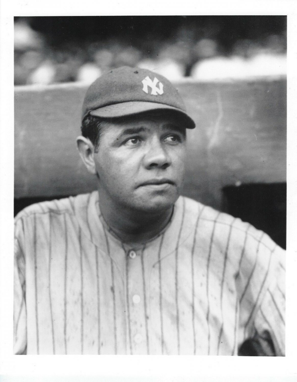 BABE RUTH 8X10 PHOTO NEW YORK YANKEES NY BASEBALL CLOSE UP