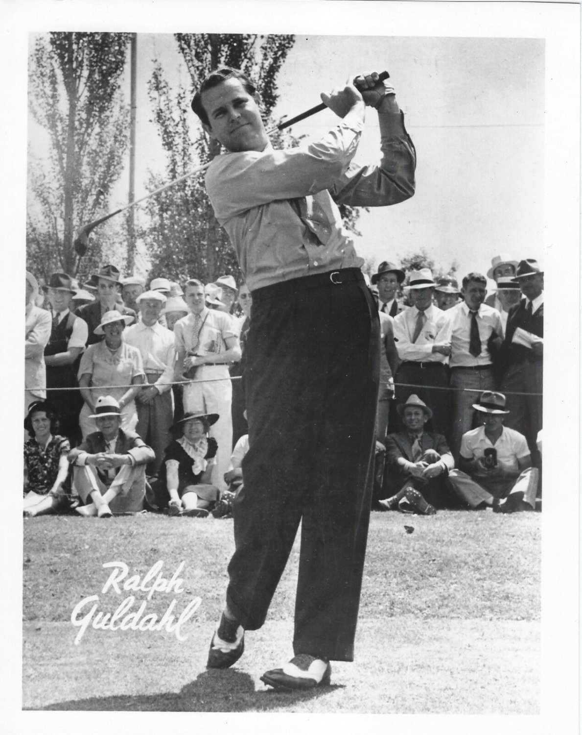 RALPH GULDAHL 8X10 PHOTO GOLF PICTURE