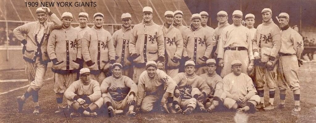 1909 NEW YORK GIANTS NY 8X10 TEAM PHOTO BASEBALL PICTURE MLB WIDE BORDER