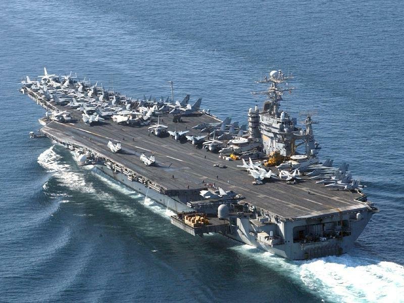 USS THEODORE ROOSEVELT 8X10 PHOTO CVN-71 NAVY US USA MILITARY SHIP ...