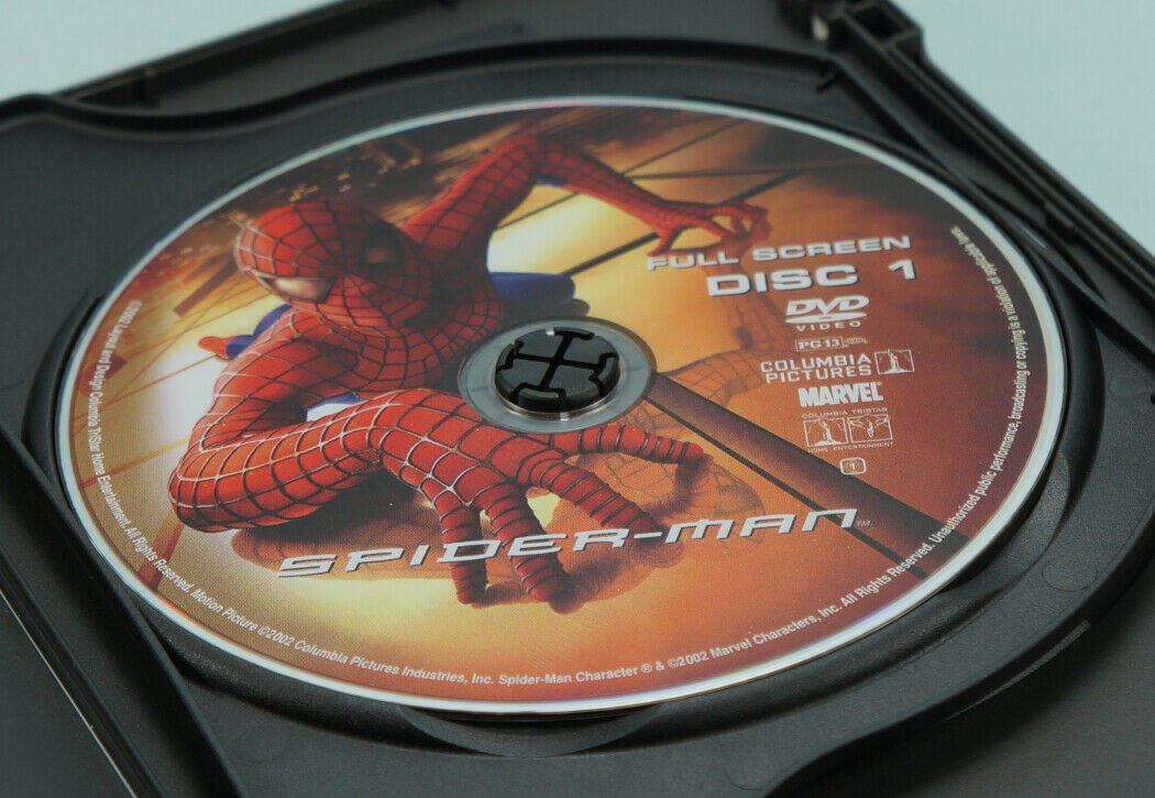 "Spider-Man" 2002 DVD(2002), Tobey Maguire, Kirsten Dunst, 2 discs, VG
