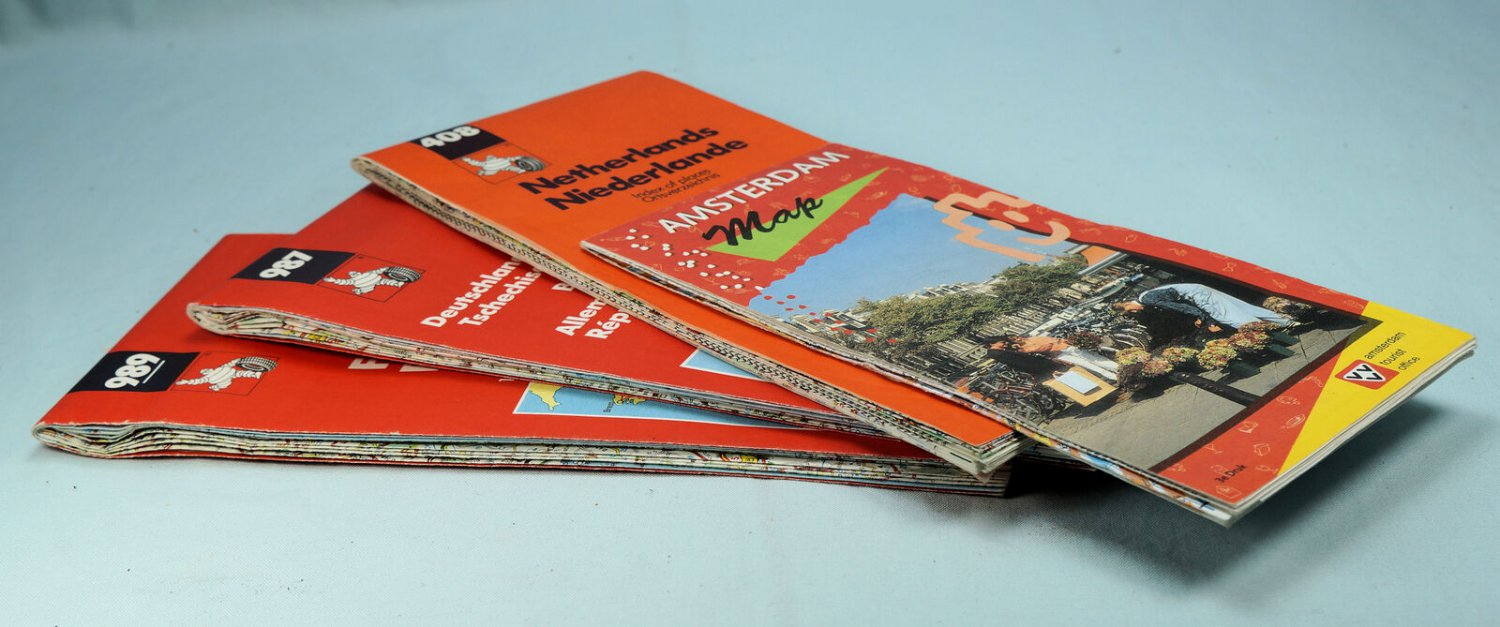 Michelin Maps - Germany (987), France (989), Netherlans (408) + Amsterdam