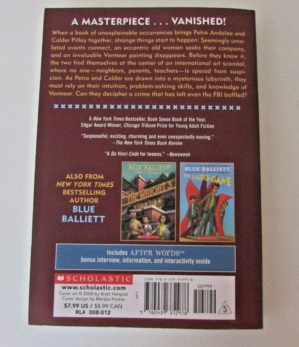 Chasing Vermeer by Blue Balliett Paperback