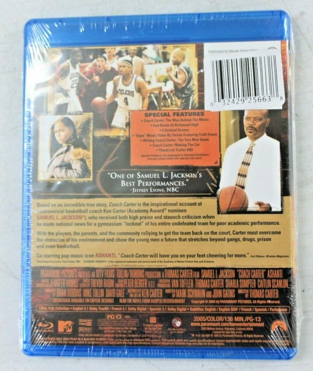 Coach Carter [Blu-ray] [Region Free] NEW