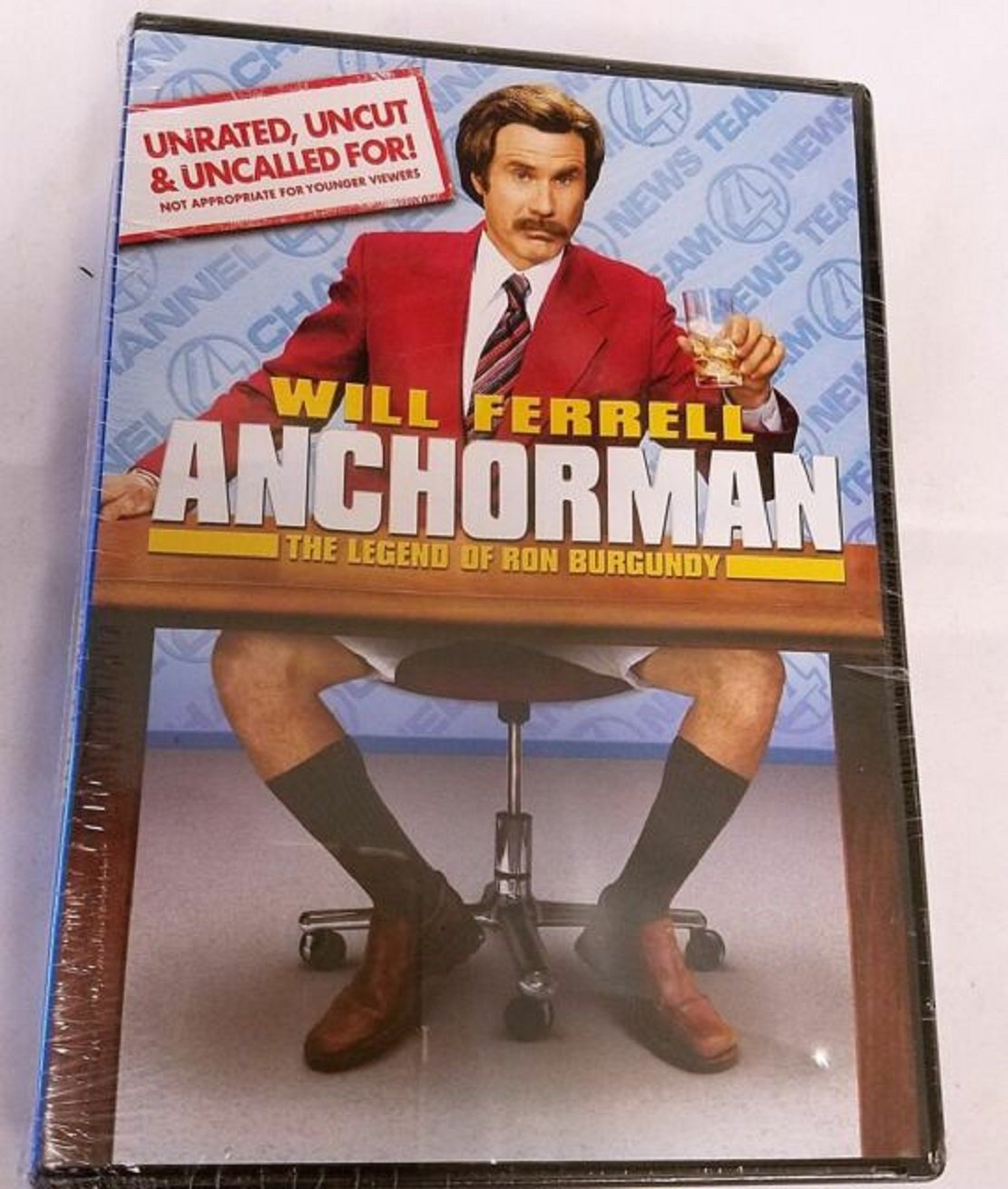 Anchorman Unrated Uncut The Legend of Ron Burgundy DVD WILL FERREL LIKE NEW