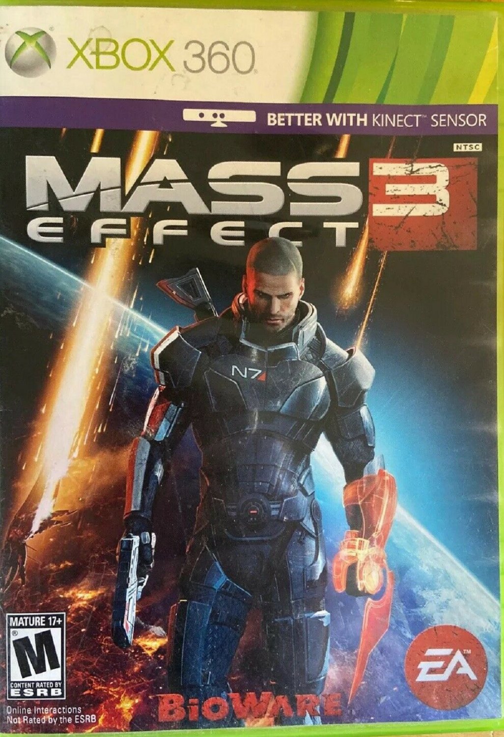 Mass Effect 3 Xbox 360 2 disc's LIKE NEW with BOOKLET