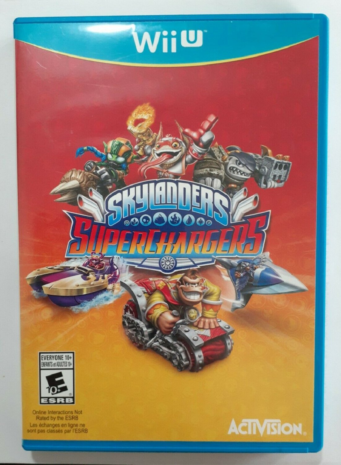Skylanders Superchargers Wii U Game - CASE GAME and cover art ONLY LIKE NEW