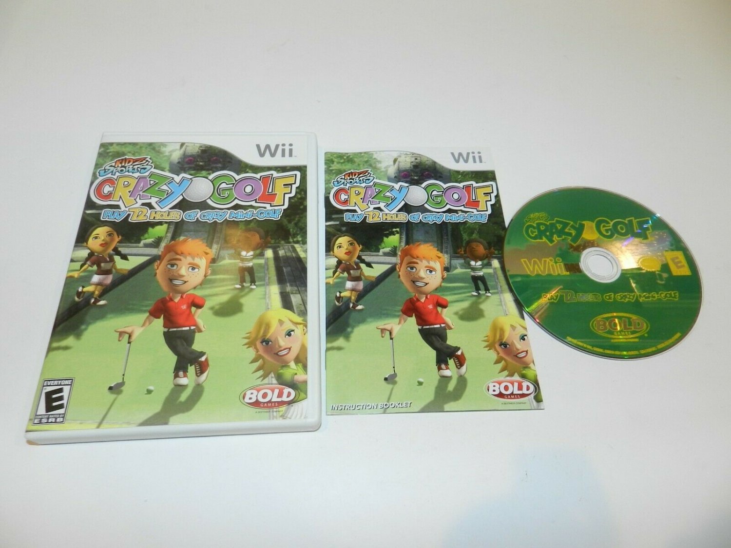 Nintendo Wii Crazy Golf Video Game Complete with Manual 72 holes of ...