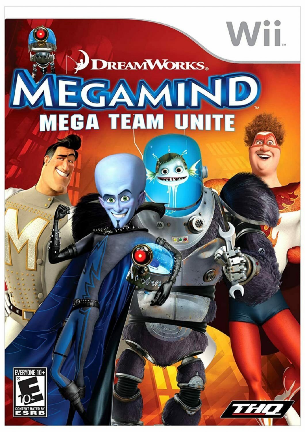 Megamind: Mega Team Unite (Nintendo Wii, 2010) LIKE NEW with NO BOOKLET