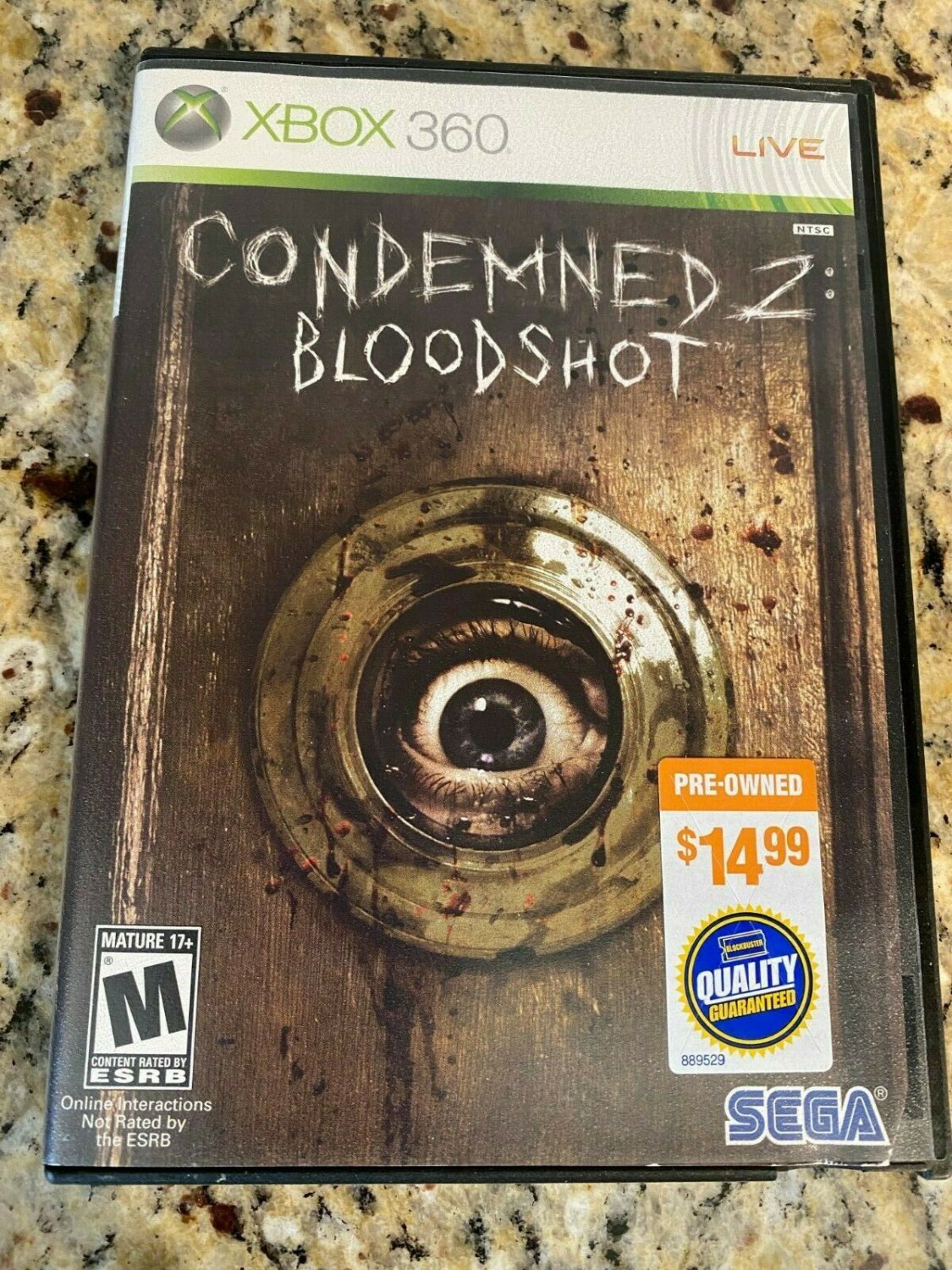 Condemned 2: Bloodshot (Microsoft Xbox 360, 2008) disc LIKE NEW with ...