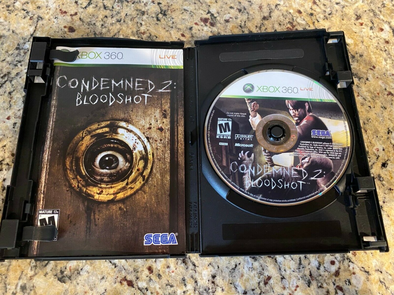 Condemned 2: Bloodshot (Microsoft Xbox 360, 2008) disc LIKE NEW with ...