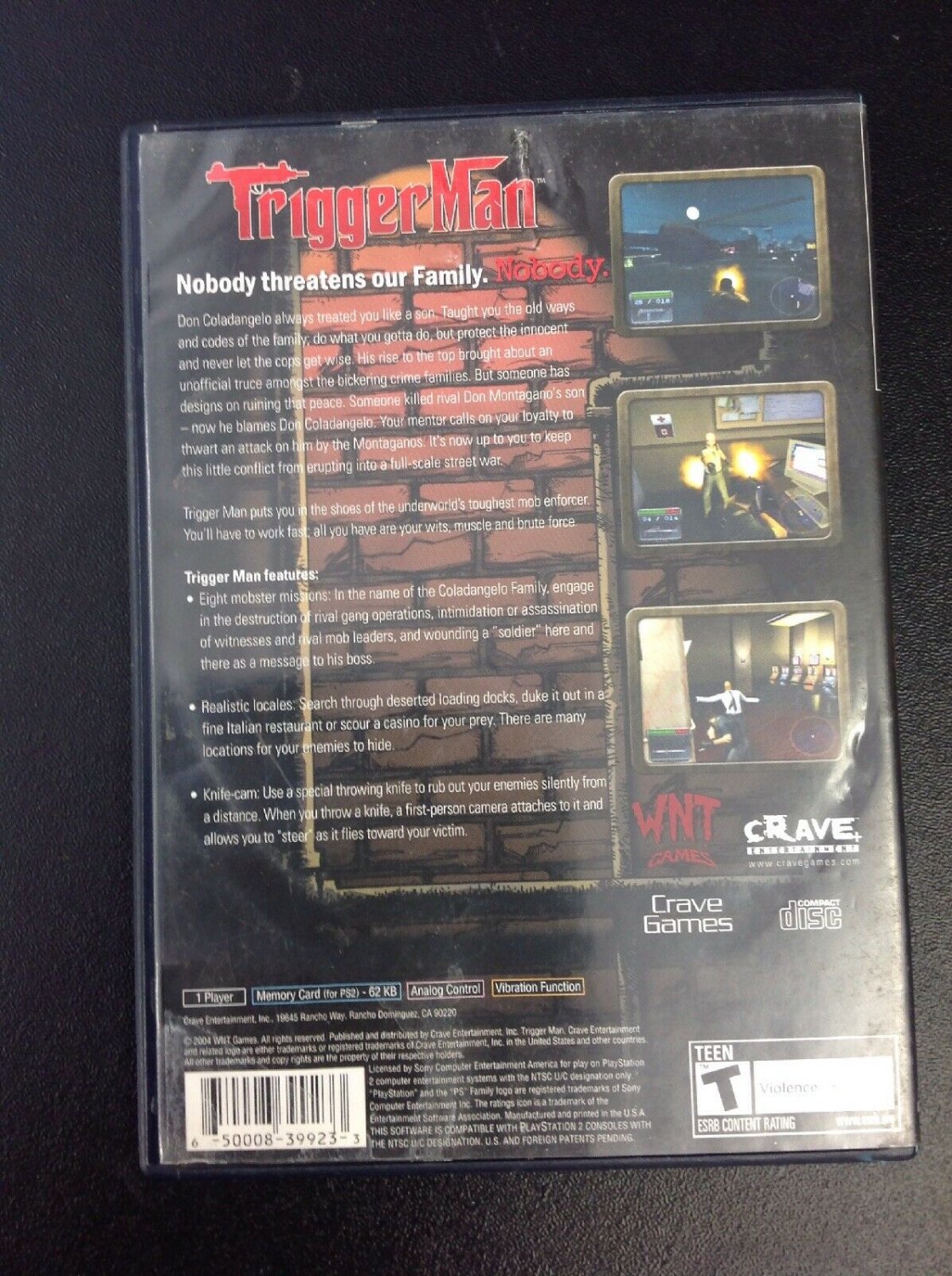 Trigger Man (Sony PlayStation 2, 2004) LIKE NEW with BOOKLET