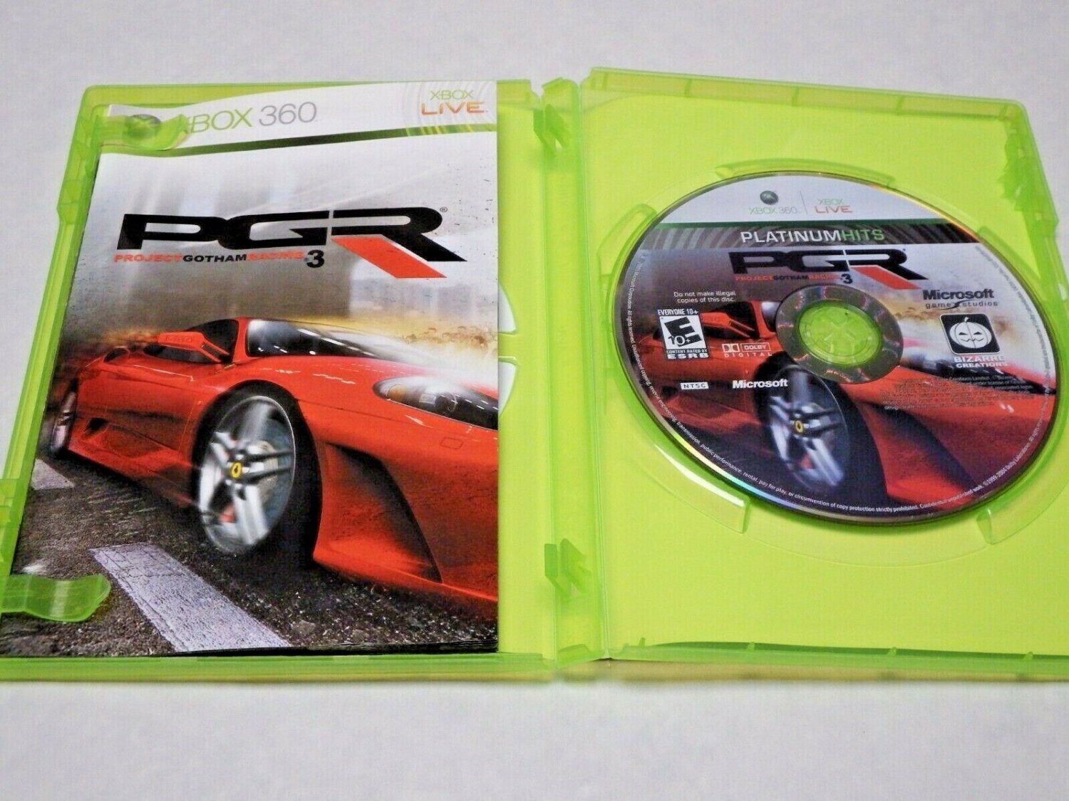 Project Gotham Racing 3 (Platinum Hits Xbox 360) VERY GOOD with BOOKLET